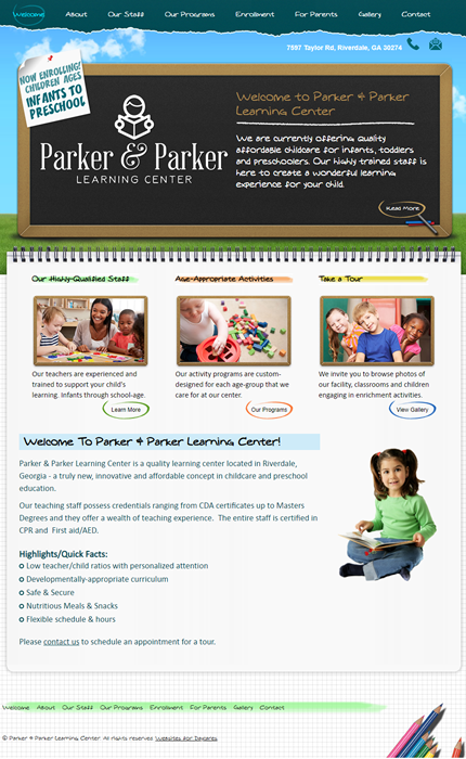 Child Care Website Templates | Daycare Website Templates | Websites for ...