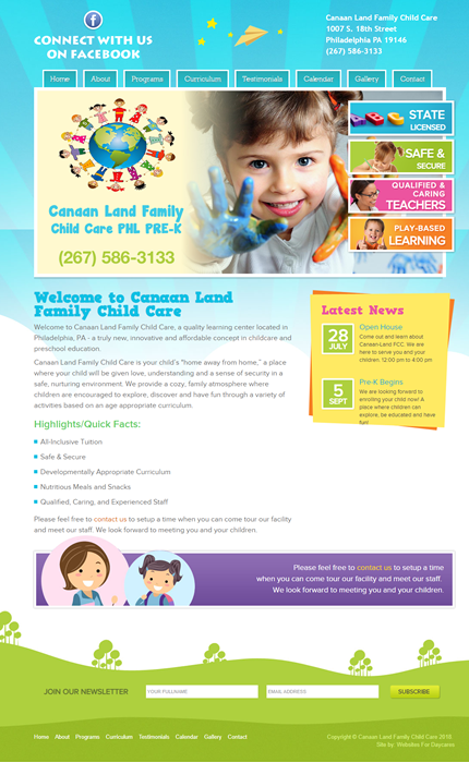 Child Care Website Templates | Daycare Website Templates | Websites for ...